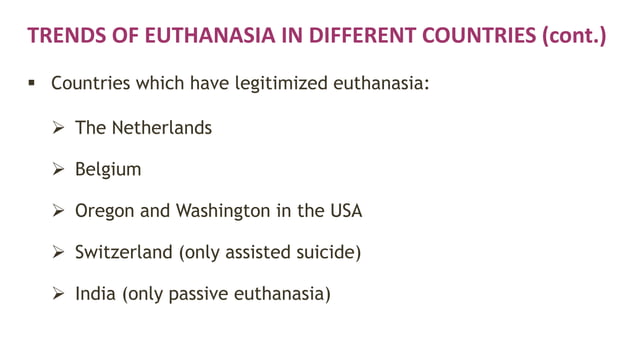 Euthanasia - Types, Arguments For and Against | PDF | First Aid | Injuries