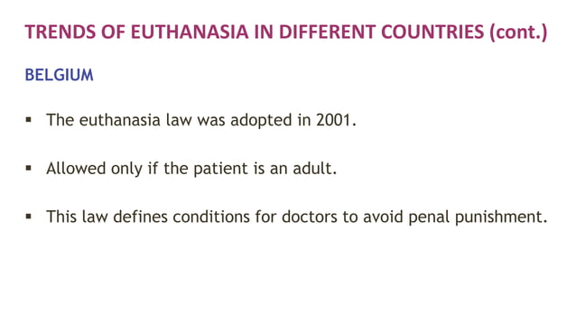 Euthanasia - Types, Arguments For and Against | PDF | First Aid | Injuries