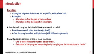 06-Functions.pdf iit kharagpur pds class6 | PDF