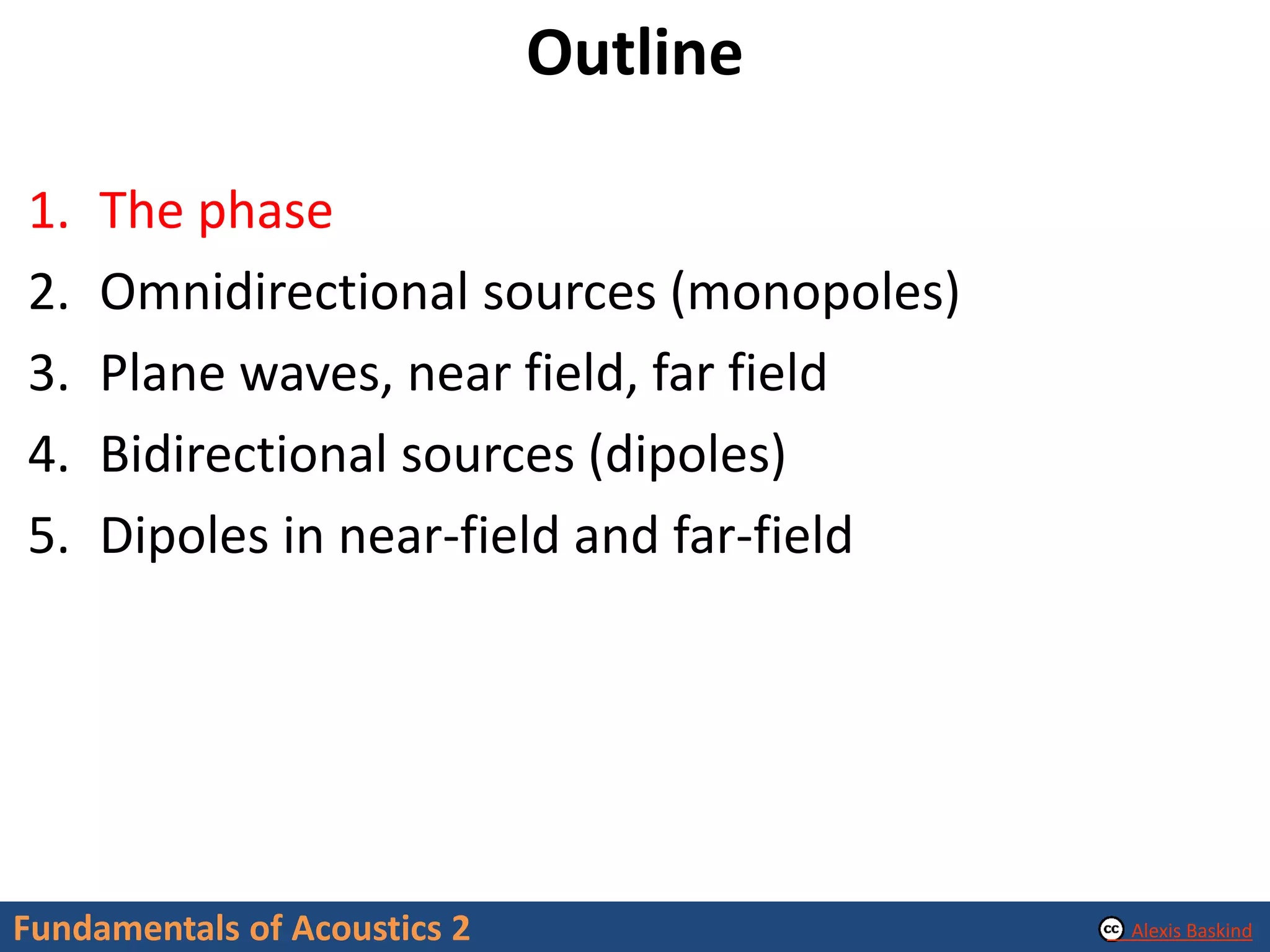 Fundamentals of Acoustics 2 - Phase, sound sources | PDF