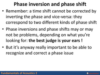 Fundamentals of Acoustics 2 - Phase, sound sources | PDF