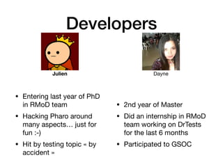 DrTests: The Future of Testing in Pharo | PPT