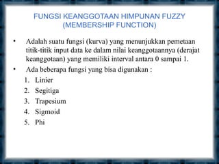 Materi Penghantar Fuzzy Logic ( Fuzzifikasi, inference dan ...