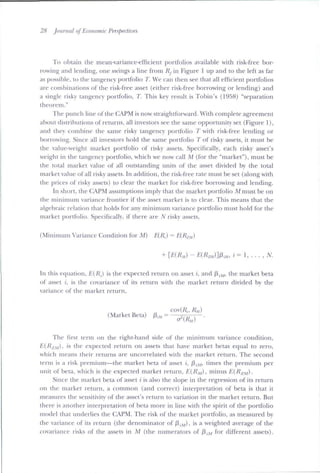 CAPM theory evidence | PDF
