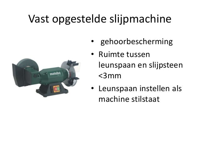 VCA 06 gereedschappen en machines