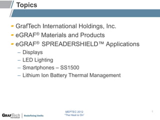 Innovations in Flexible Graphite for Thermal Management Applications | PPT