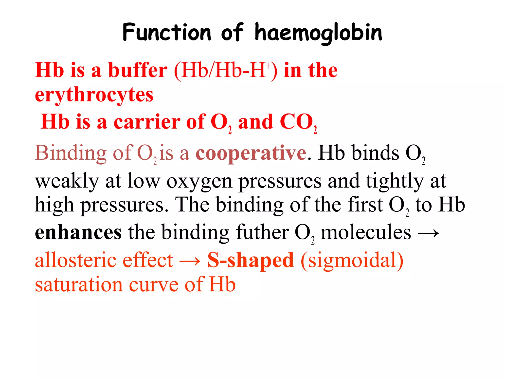Hemoglobin structure | PPT
