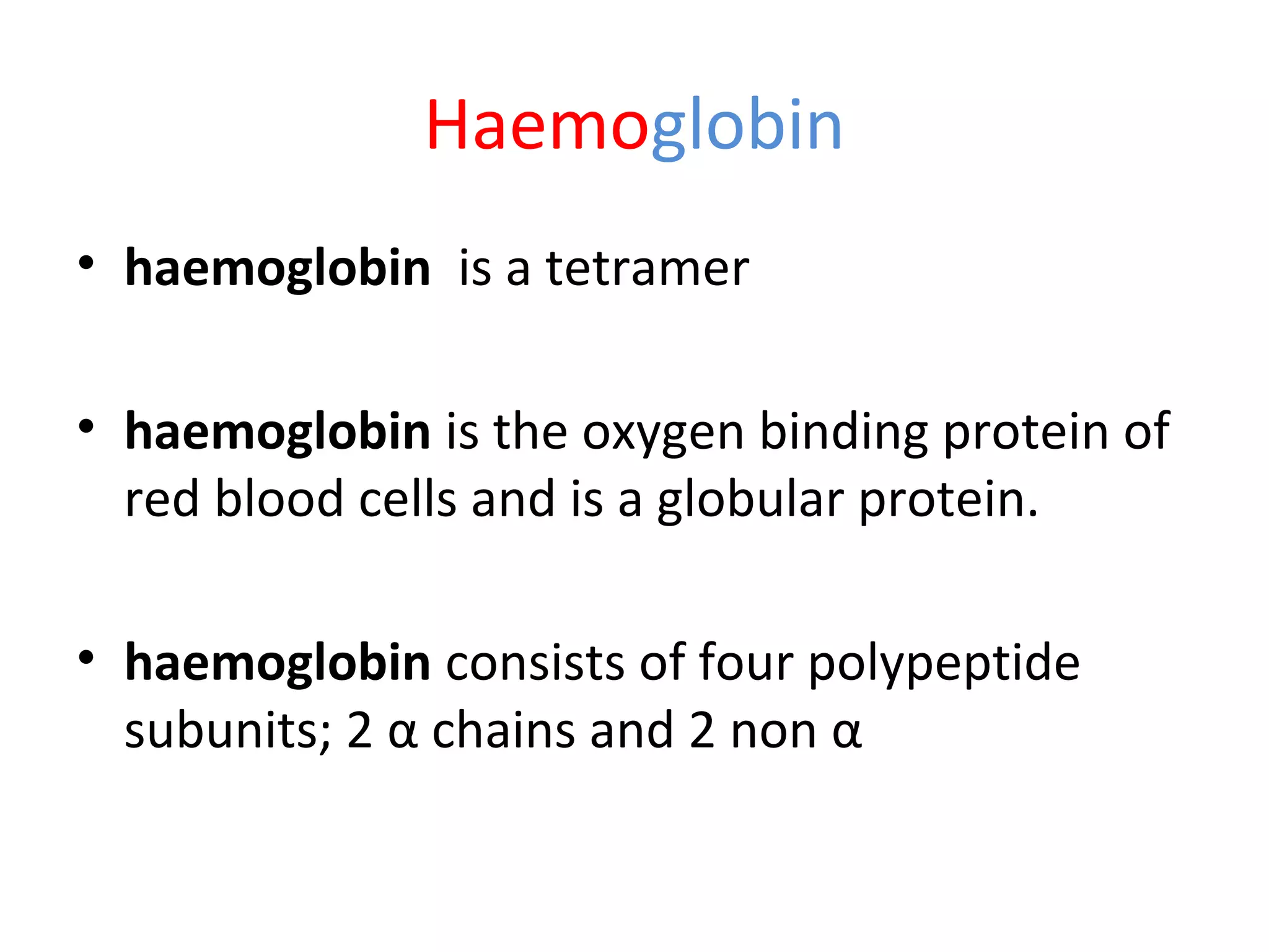 Hemoglobin structure | PPT