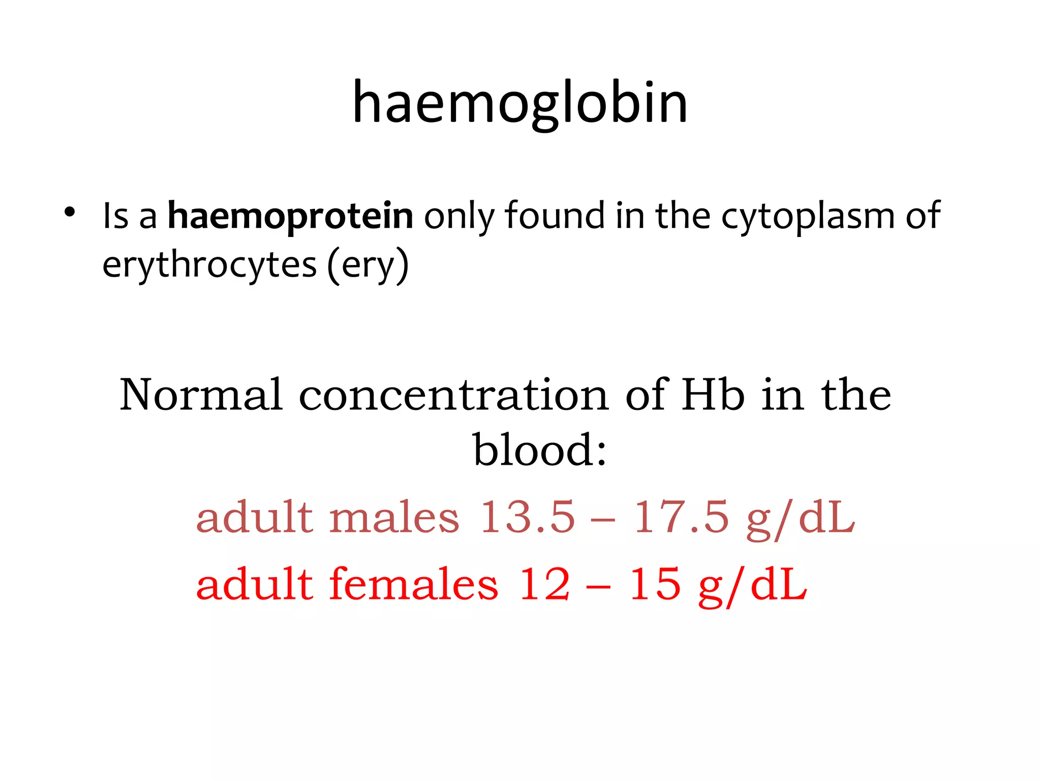 Hemoglobin structure | PPT