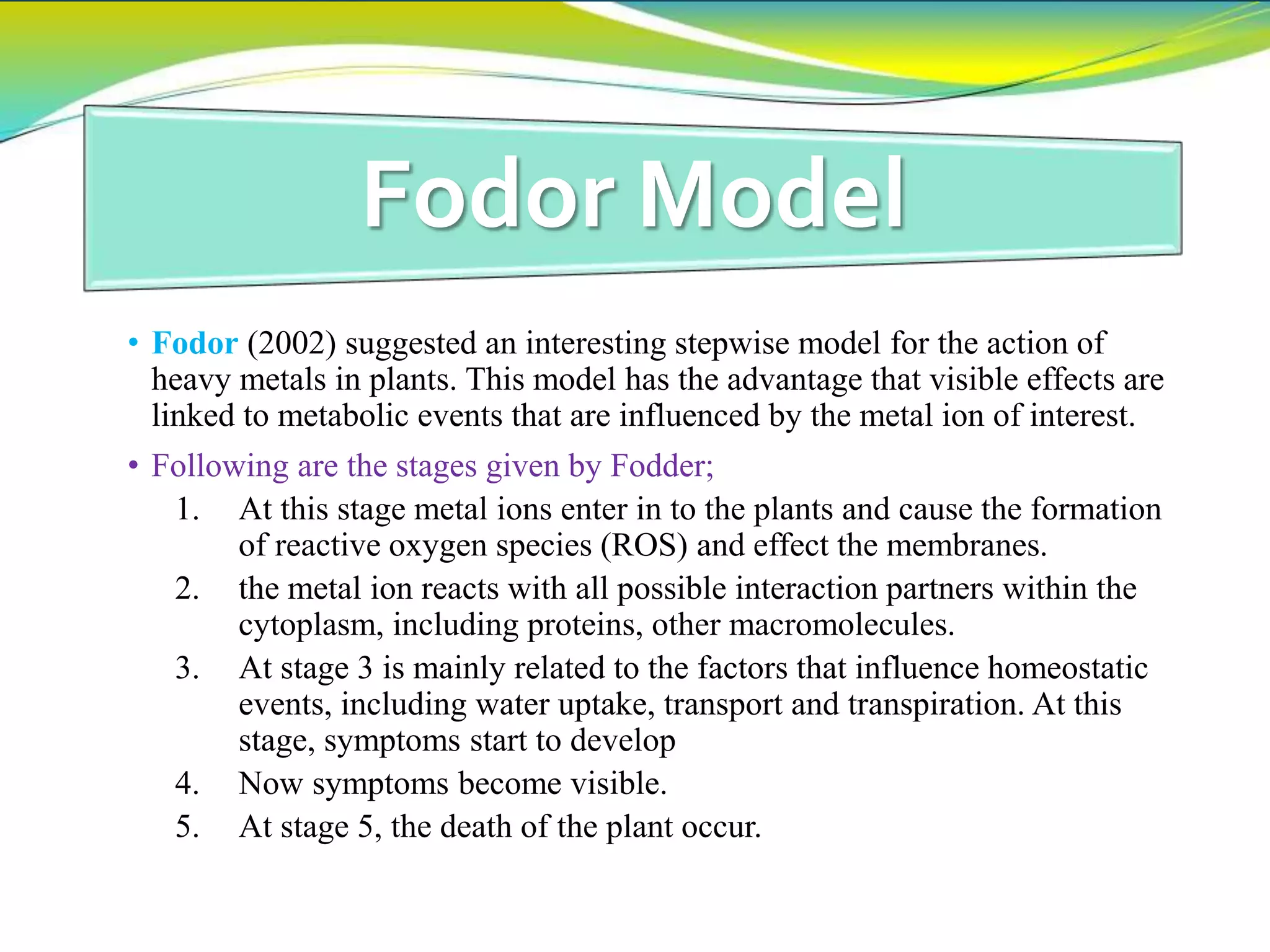 Heavy metals and its effects on plants and environment | PPTX