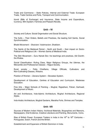 NTA UGC NET JRF - 06 history-new updated syllabus | PDF