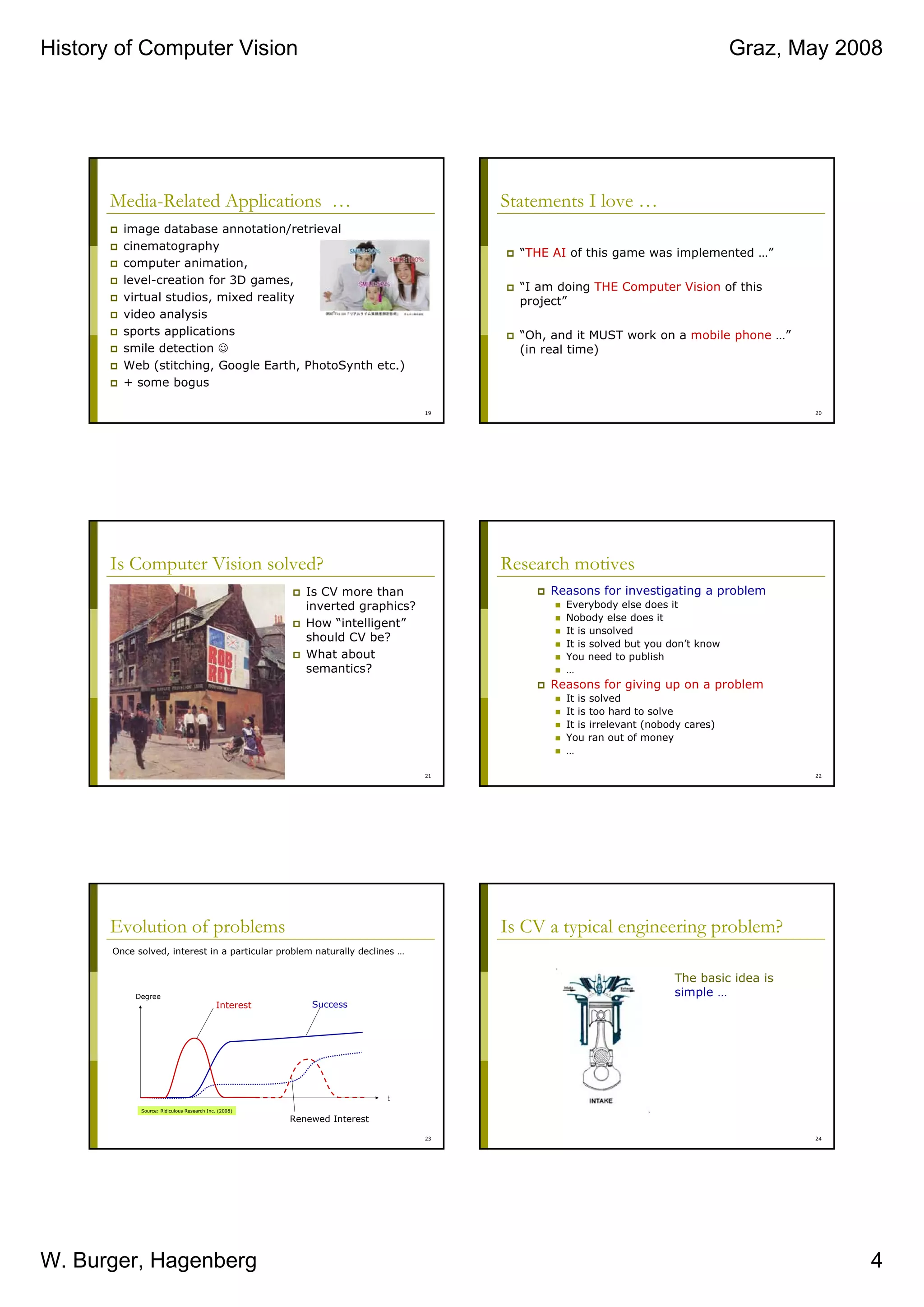 06 history of cv computer vision - toweards a simple bruth-force utility | PDF