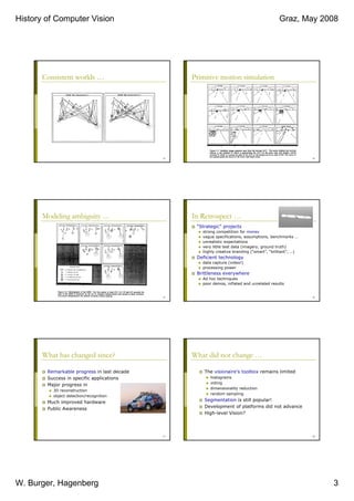 06 history of cv computer vision - toweards a simple bruth-force utility | PDF
