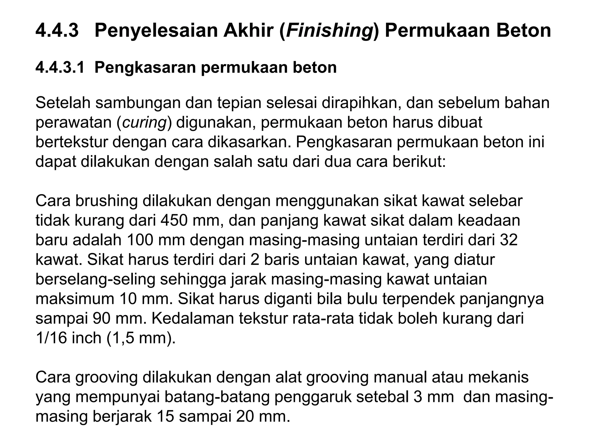 06 ho pelaksanaan pekerjaan pekerasan jalan beton | PDF