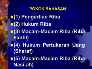 06 hukum riba 2015 | PPT