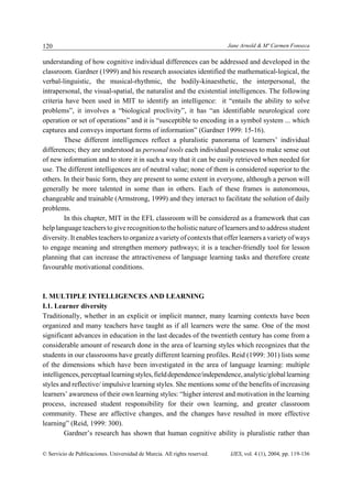 Multiple Intelligence Theory and Foreign Language Learning: A Brain-based Perspective | PDF