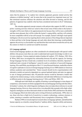 Multiple Intelligence Theory and Foreign Language Learning: A Brain ...