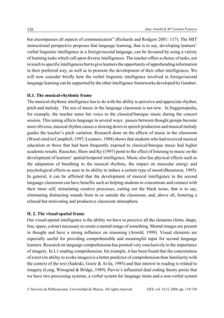 Multiple Intelligence Theory and Foreign Language Learning: A Brain-based Perspective | PDF