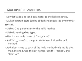 06 java methods | PPT