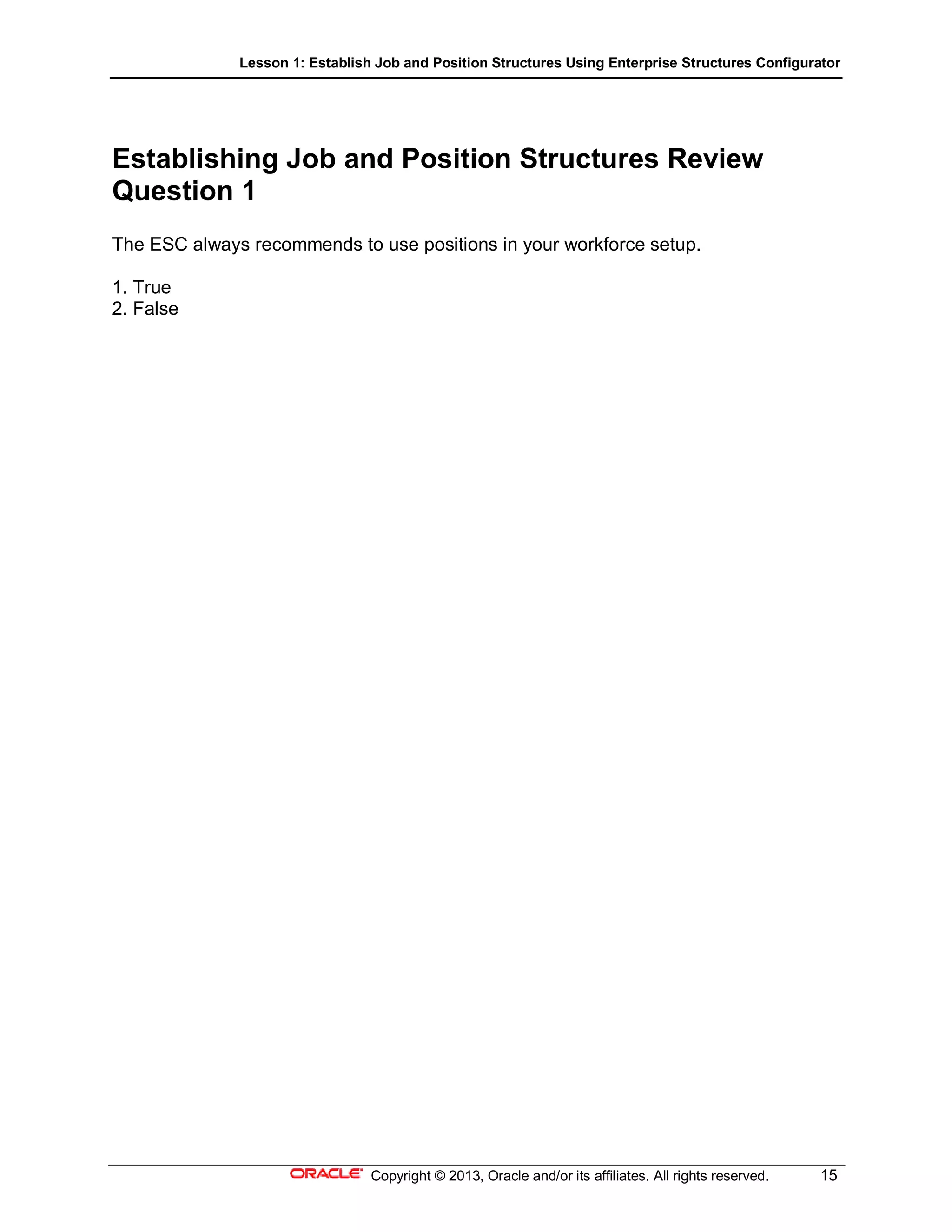 06 job and position structures esc | PDF