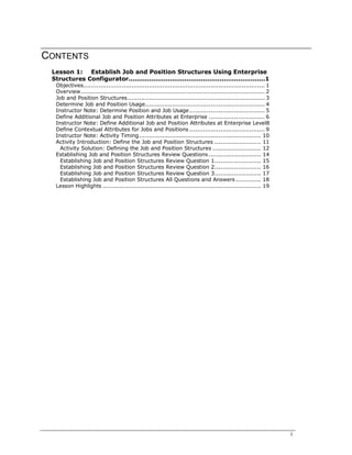 06 job and position structures esc | PDF