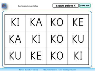 06 lectura-silabas-ch-k-q-g-x | PDF