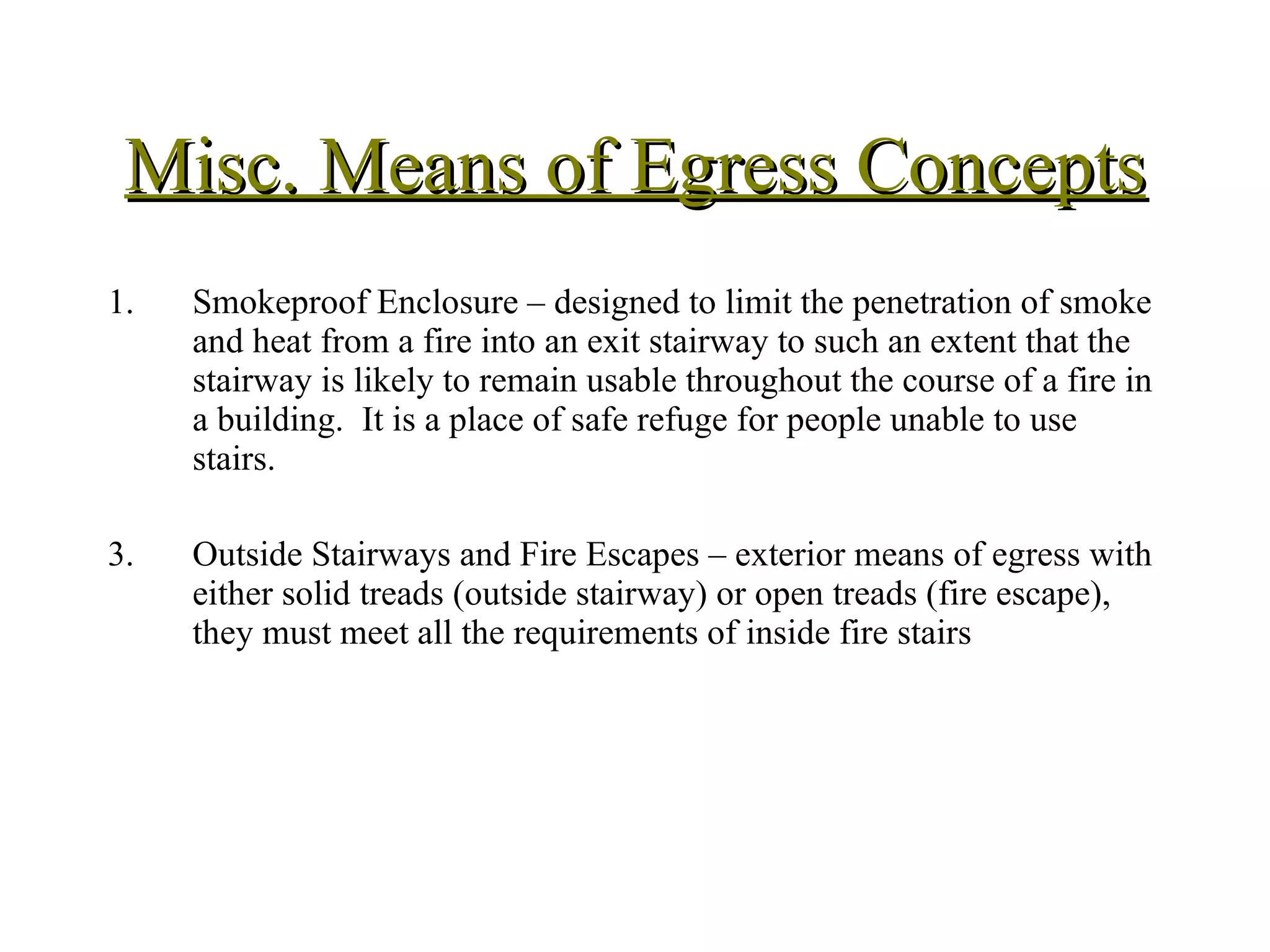 Building Code - Egress | PPT