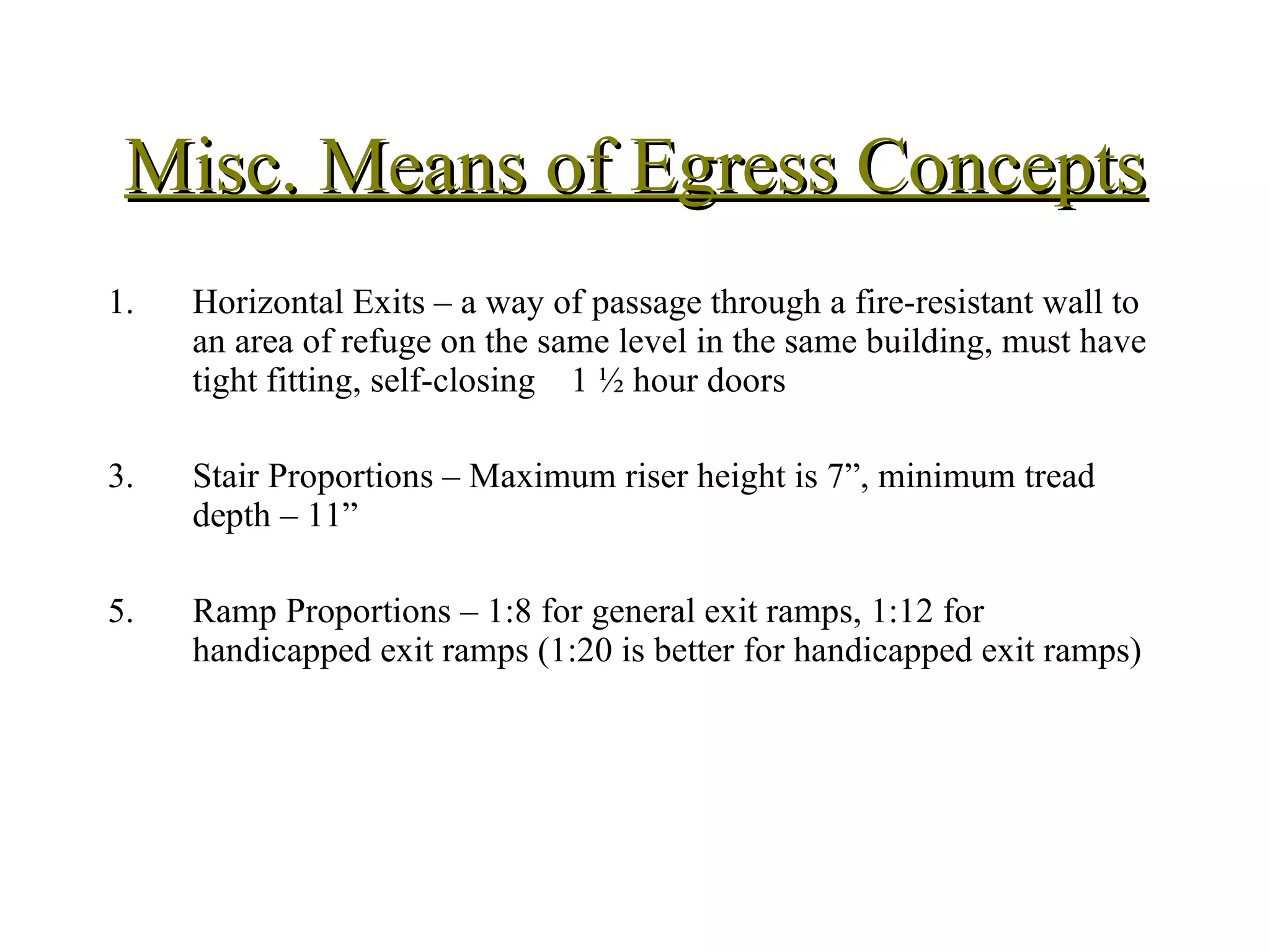 Building Code - Egress | PPT