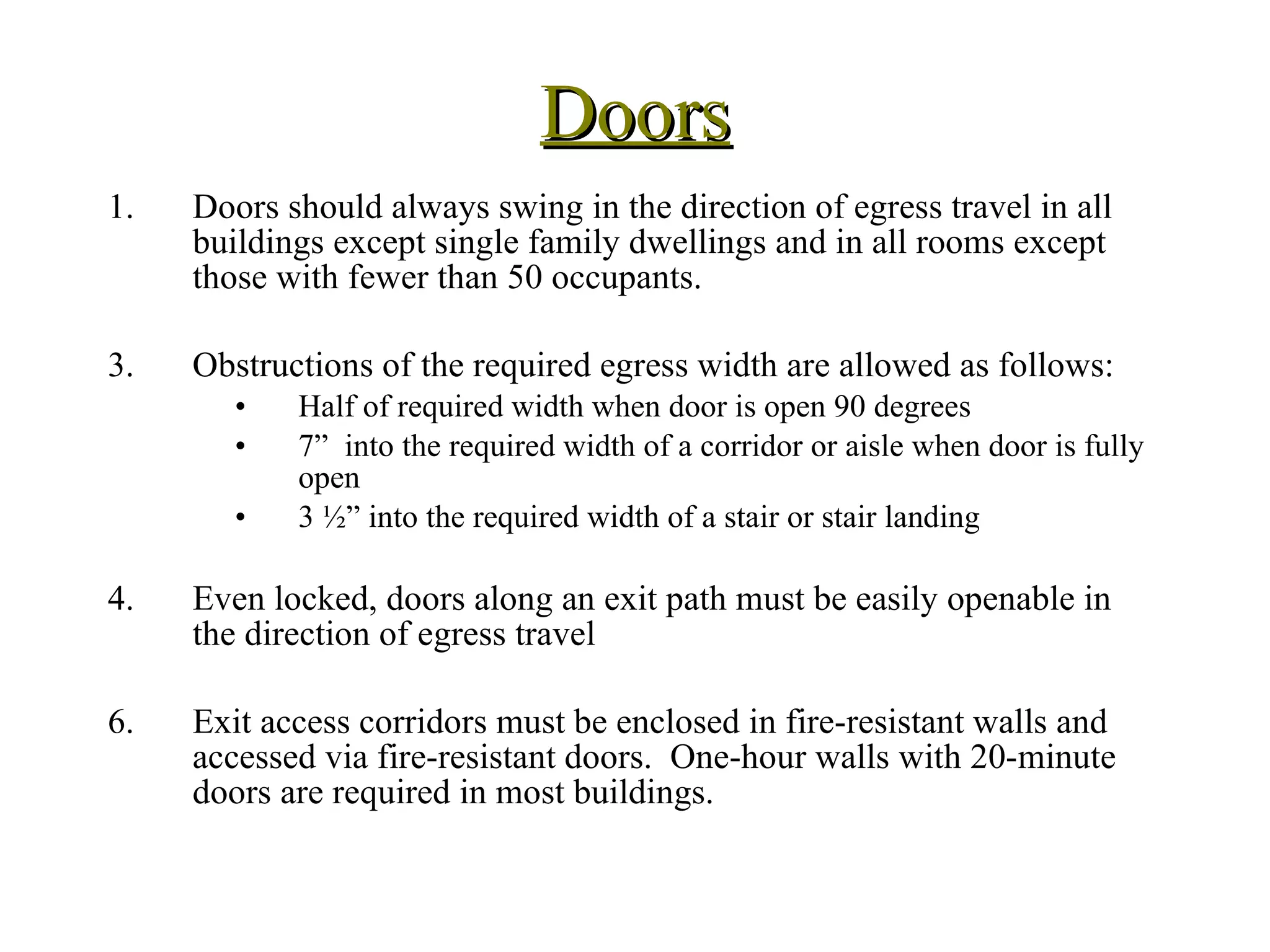 Building Code - Egress | PPT