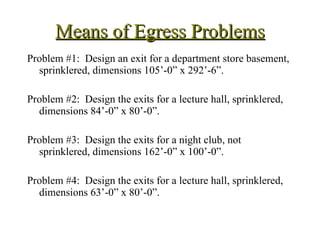 Building Code - Egress | PPT