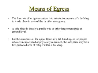 Building Code - Egress | PPT