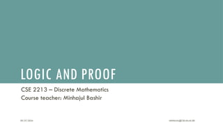 06 Logic and Proof slides for Discrete Mathematics.pptx