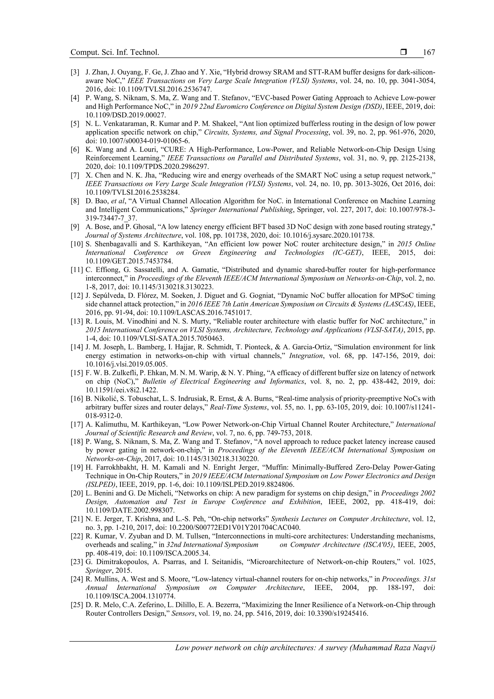 Low power network on chip architectures: A survey | PDF