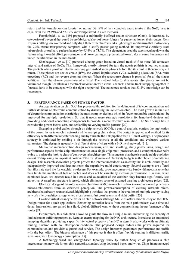Low Power Network On Chip Architectures A Survey Pdf Internet Of Things Internet
