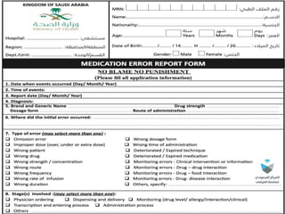 medication error reporting system | PPTX | Pharmaceutical Industry ...