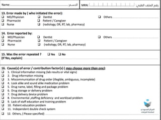 medication error reporting system | PPTX | Pharmaceutical Industry ...