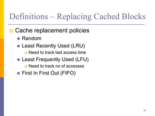 CPU Memory Hierarchy and Caching Techniques | PPTX