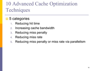 CPU Memory Hierarchy and Caching Techniques | PPTX