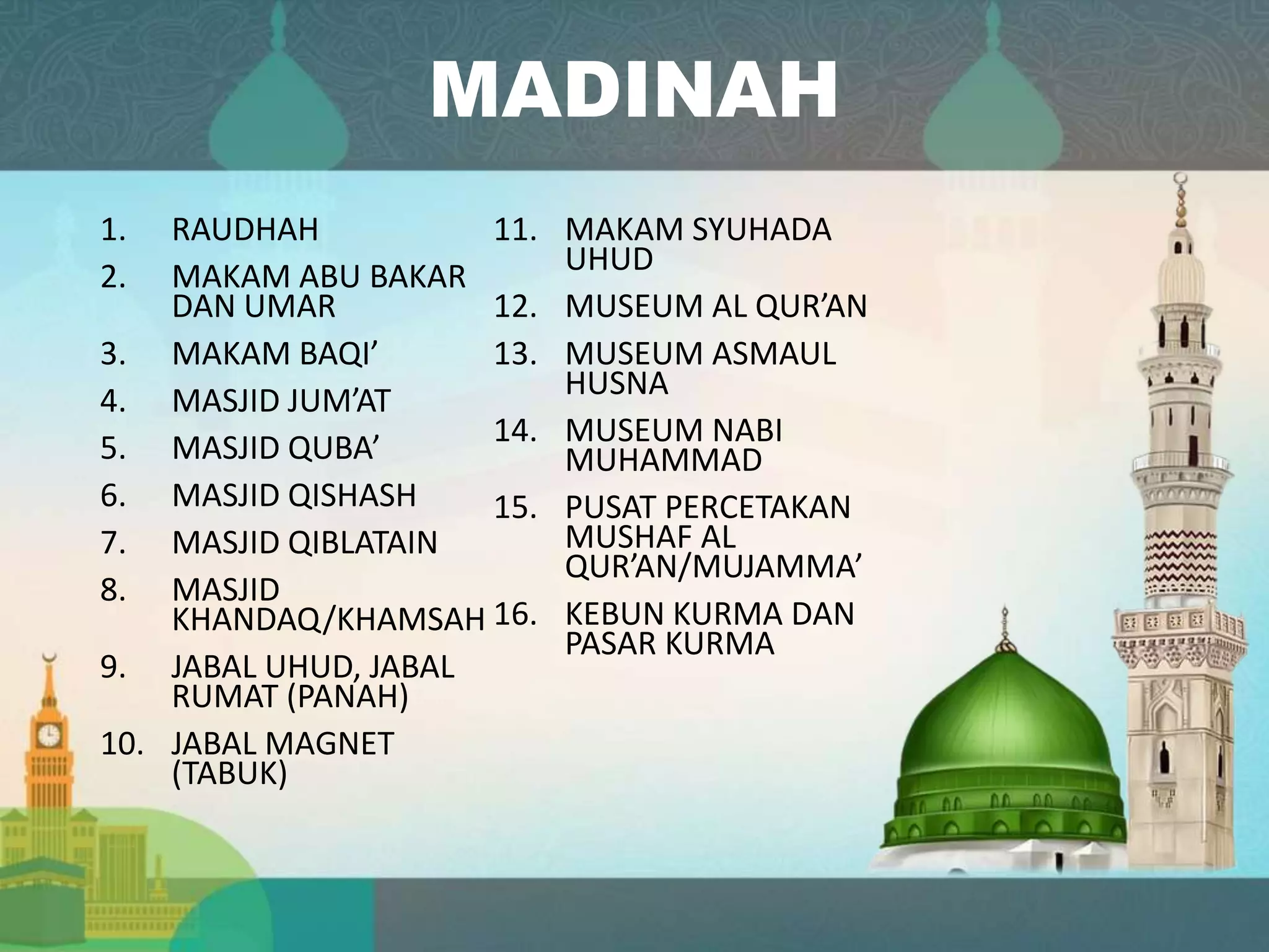 06 mengenal tempat ziarah-editted juni 2019 | PPTX