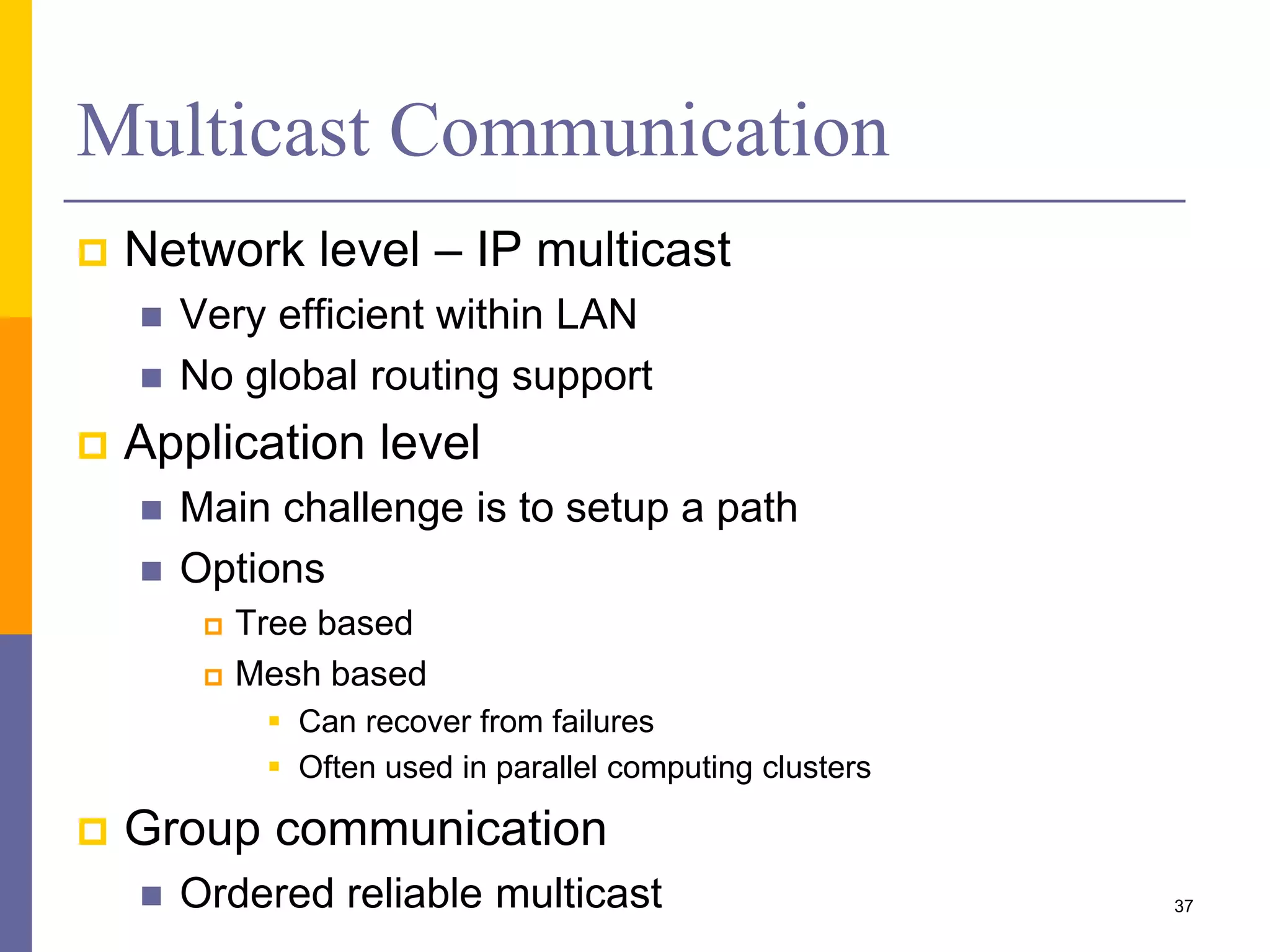 Message and Stream Oriented Communication | PPTX