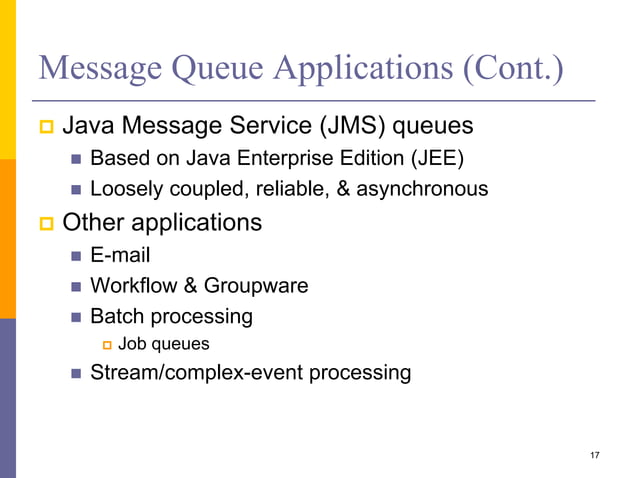 Message and Stream Oriented Communication | PPTX