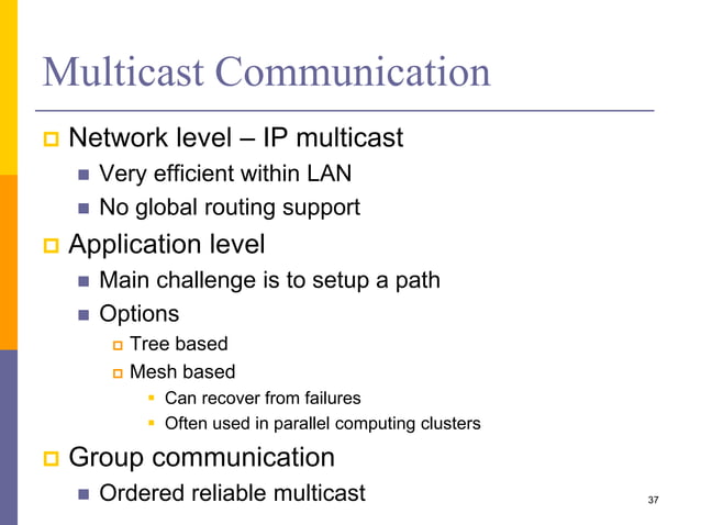 Message and Stream Oriented Communication | PPTX