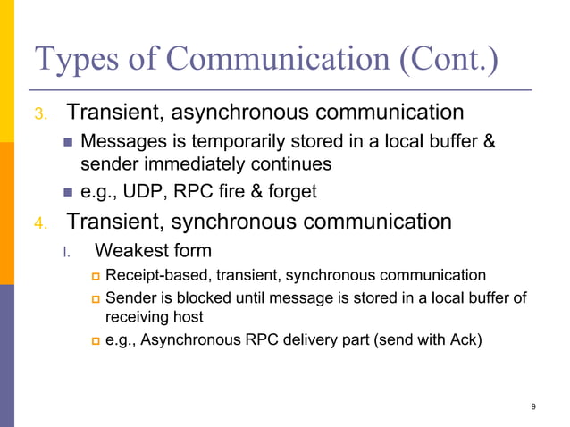 Message and Stream Oriented Communication | PPTX