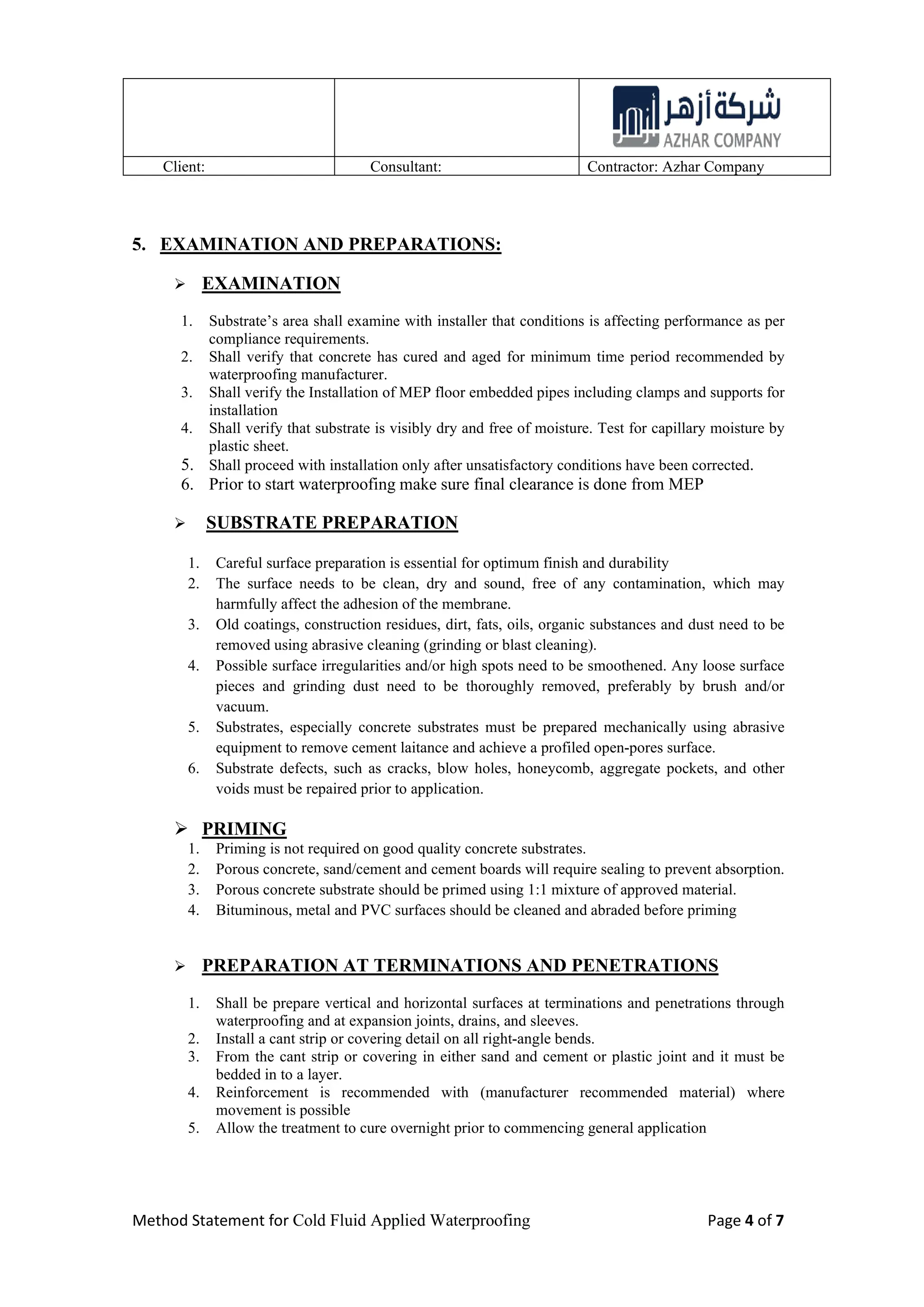 06 - Method Statement for cold applied water proffing works.pdf