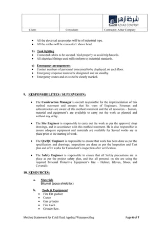 06 - Method Statement for cold applied water proffing works.pdf
