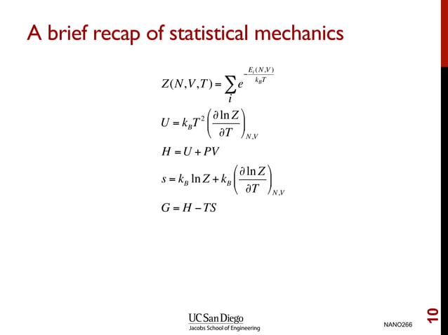 NANO266 - Lecture 6 - Molecule Properties from Quantum Mechanical Modeling | PDF