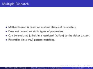 Multiple Dispatch | PPT