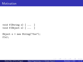 Multiple Dispatch | PPT