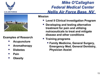 COBRA/Omnibus 4 Industry Day 2016- Air Force Clinical Investigation ...