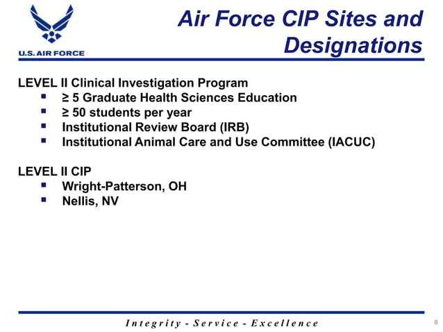 COBRA/Omnibus 4 Industry Day 2016- Air Force Clinical Investigation ...